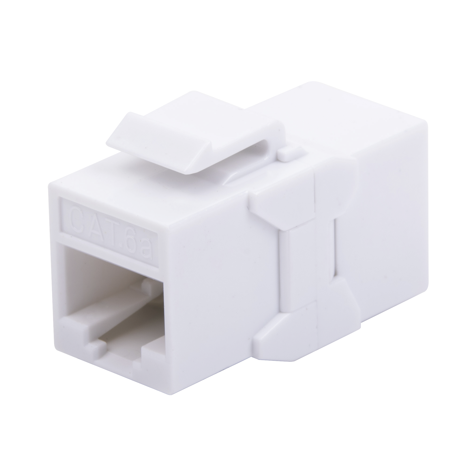 Acoplador UTP Cat6A hembra RJ45 a RJ45 hembra Color Blanco – CAMSA