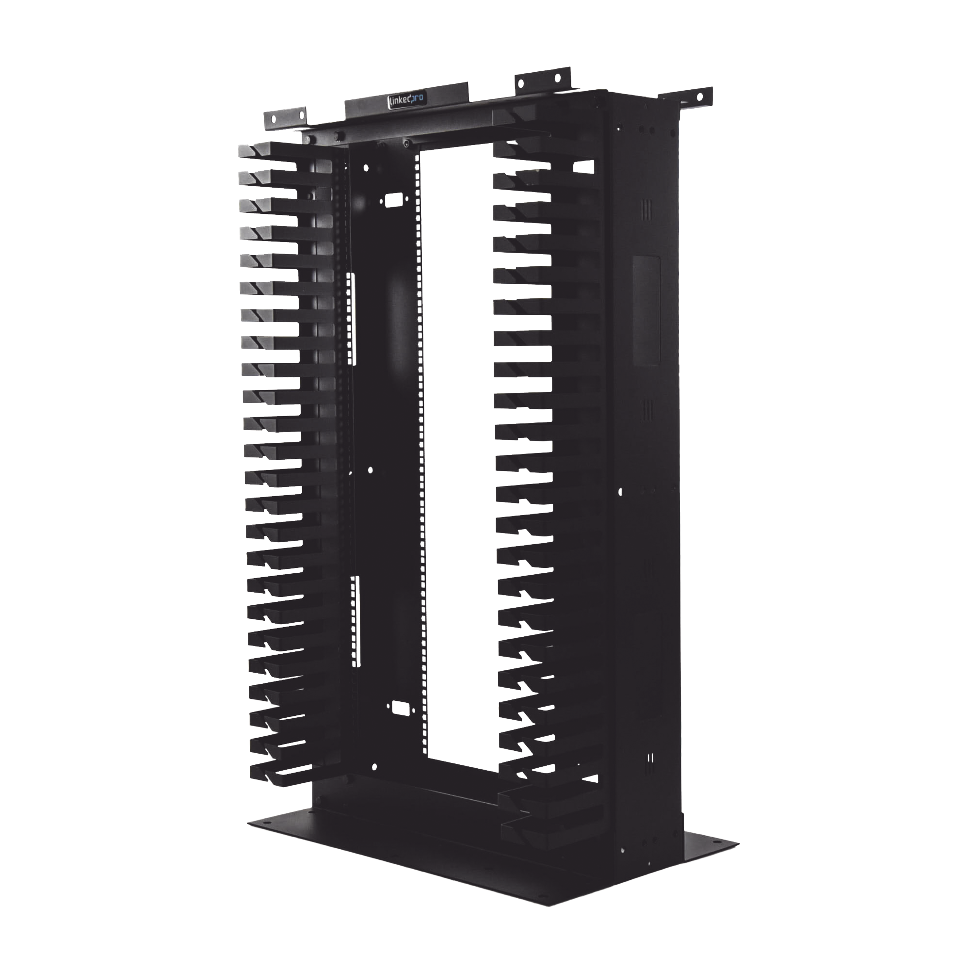 Rack de Acero de 4ft x 19in, 24UR con Organizadores Verticales Y Guía ...