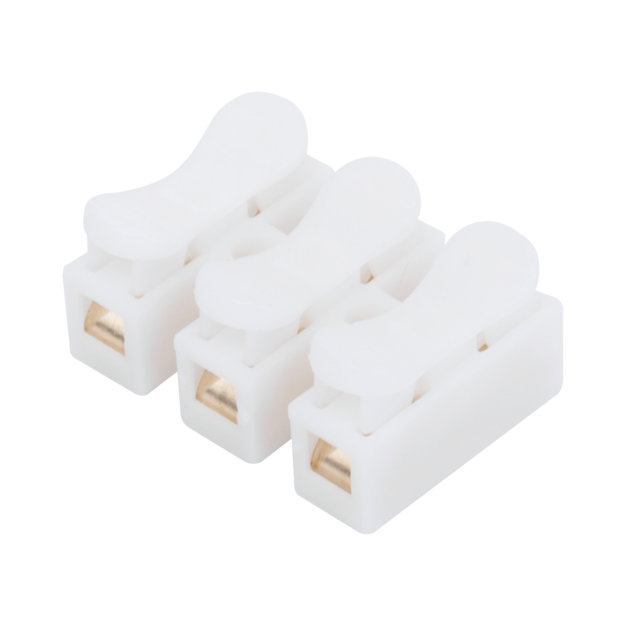 Conector tipo PUSH de 3 Contactos / Para una Conexión Rápida / Puentes ...