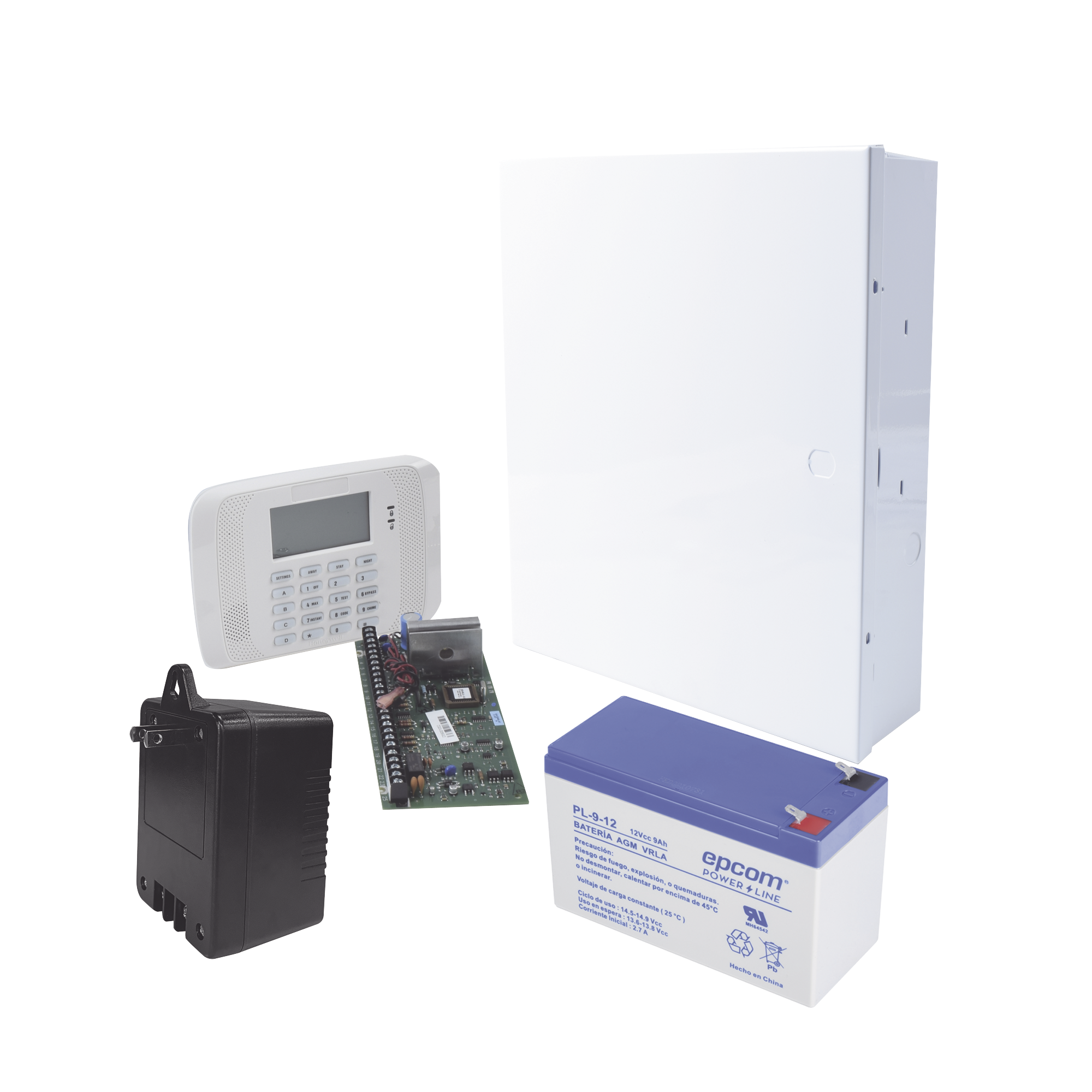Kit de Panel de Alarma VISTA48LA con Gabinete, Batería de 9Ah y ...